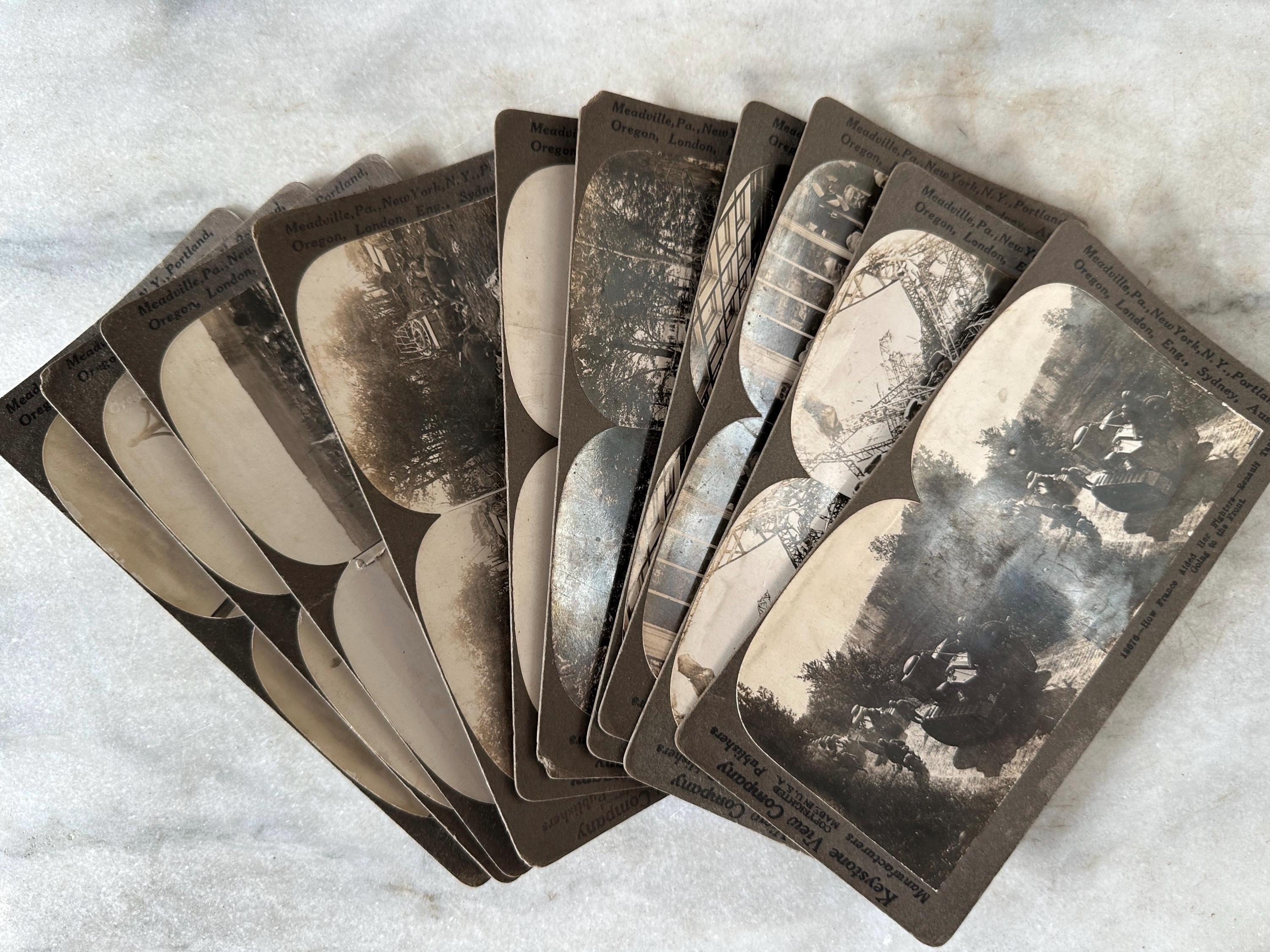 Antique Set of Ten (10) 1900s Keystone Stereoviews WWI War Images – The ...